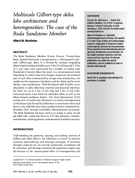 (PDF) Multiscale Gilbert-type delta lobe architecture and ...