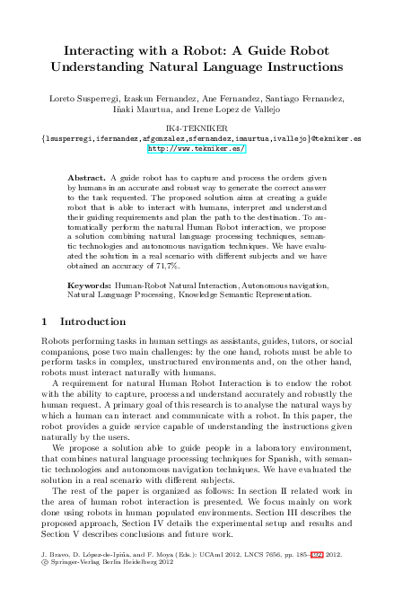(PDF) Interacting with a Robot: A Guide Robot Understanding Natural ...