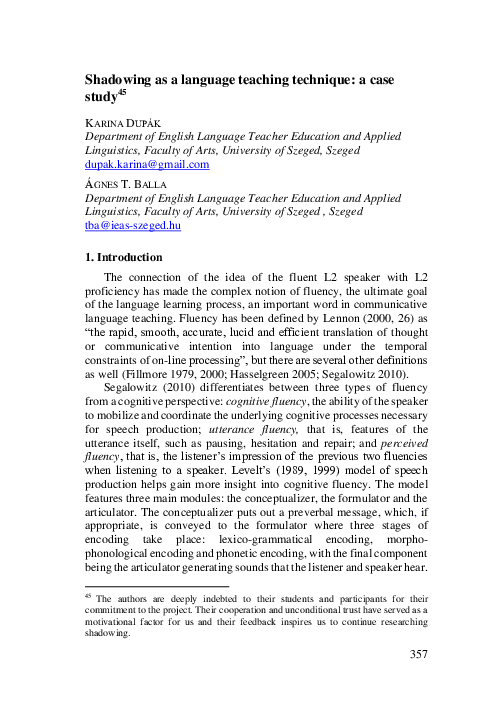 PDF Shadowing As A Language Teaching Technique A Case Study gnes T Balla And Karina pdf-shadowing-as-a-language-teaching-technique-a-case-study-gnes-t-balla-and-karina
