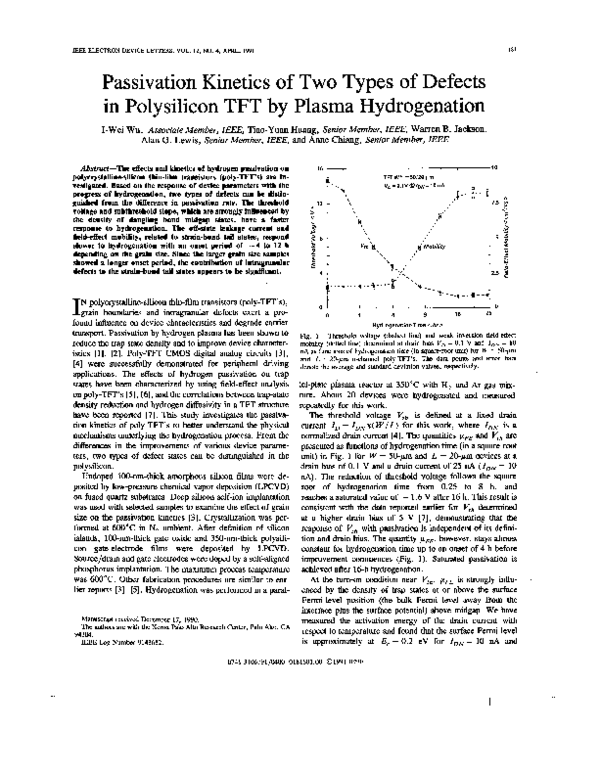 (PDF) Passivation kinetics of two types of defects in polysilicon TFT ...