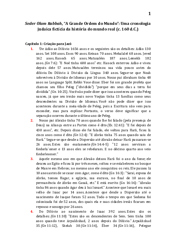 (PDF) Seder Olam Rabbah, "A Grande Ordem do Mundo": Uma cronologia ...