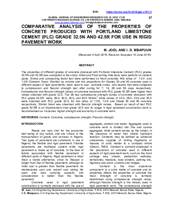 (PDF) Comparative analysis of the properties of concrete produced with ...