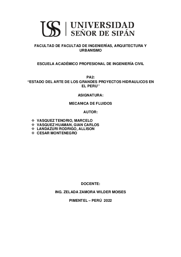 (PDF) FACULTAD DE FACULTAD DE INGENIERÍAS, ARQUITECTURA Y URBANISMO ESCUELA ACADÉMICO ...