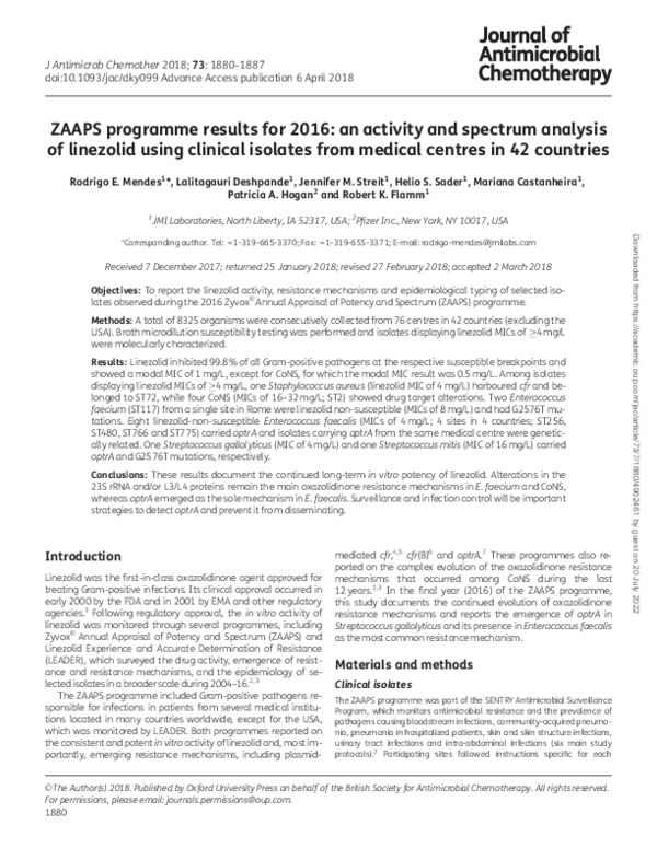 (PDF) ZAAPS programme results for 2016: an activity and spectrum ...
