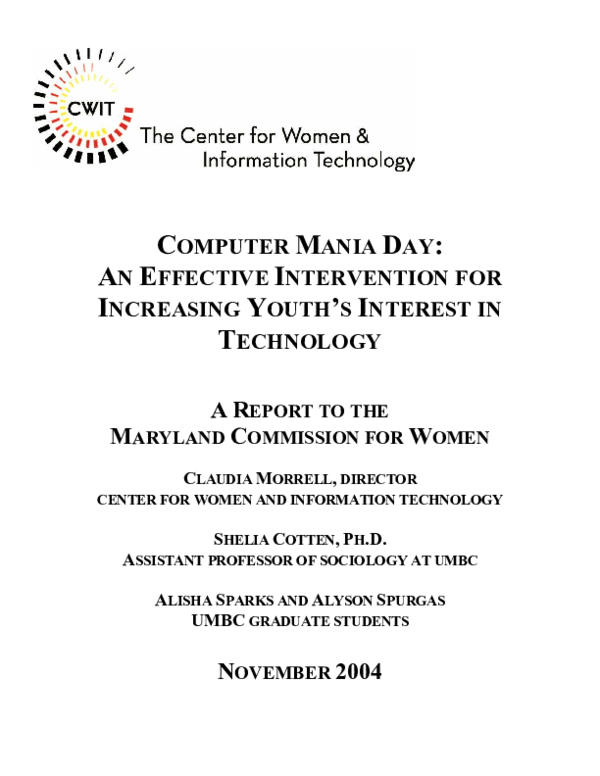 (PDF) Computer Mania Day: An effective intervention for increasing ...