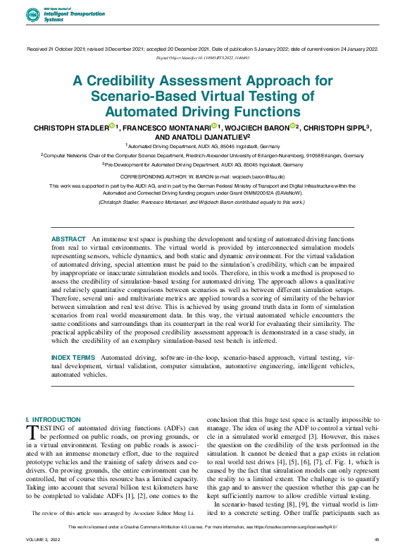 (PDF) A Credibility Assessment Approach for Scenario-Based Virtual ...
