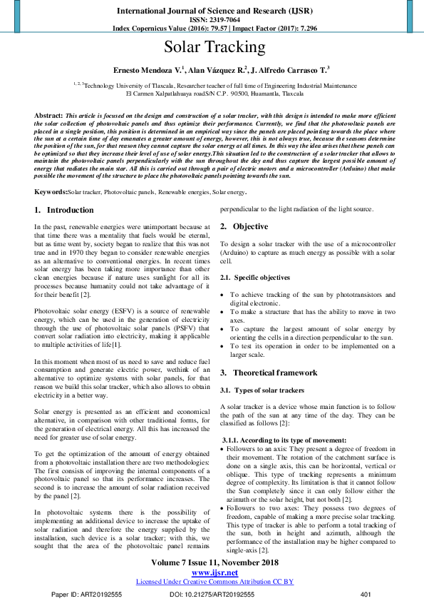 (PDF) Solar Tracking | Alan Vázquez - Academia.edu