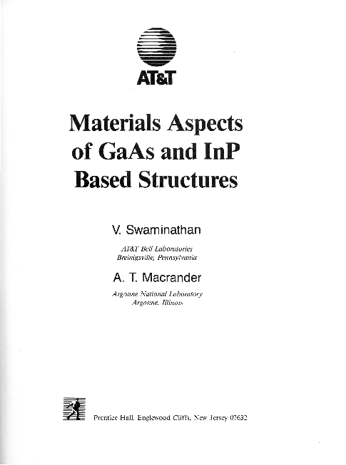 (PDF) Materials Aspects of GaAs and InP Based Structures