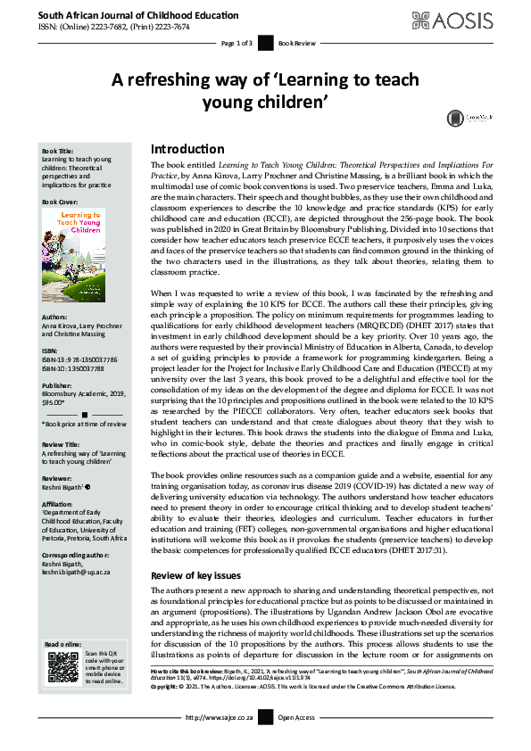 (PDF) A refreshing way of ‘Learning to teach young children’