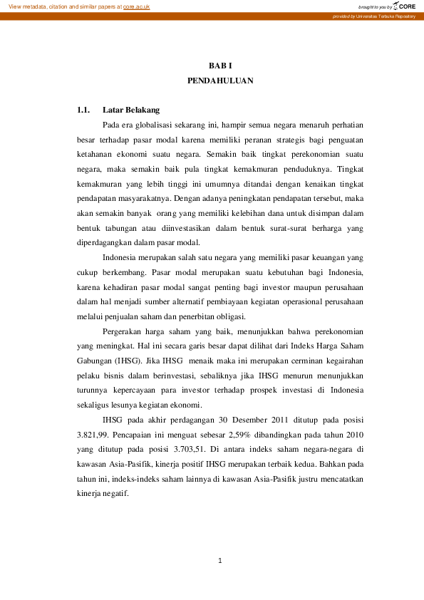 (PDF) Analisis Pengaruh Nilai Transaksi Perdagangan Saham, Nilai Kurs ...
