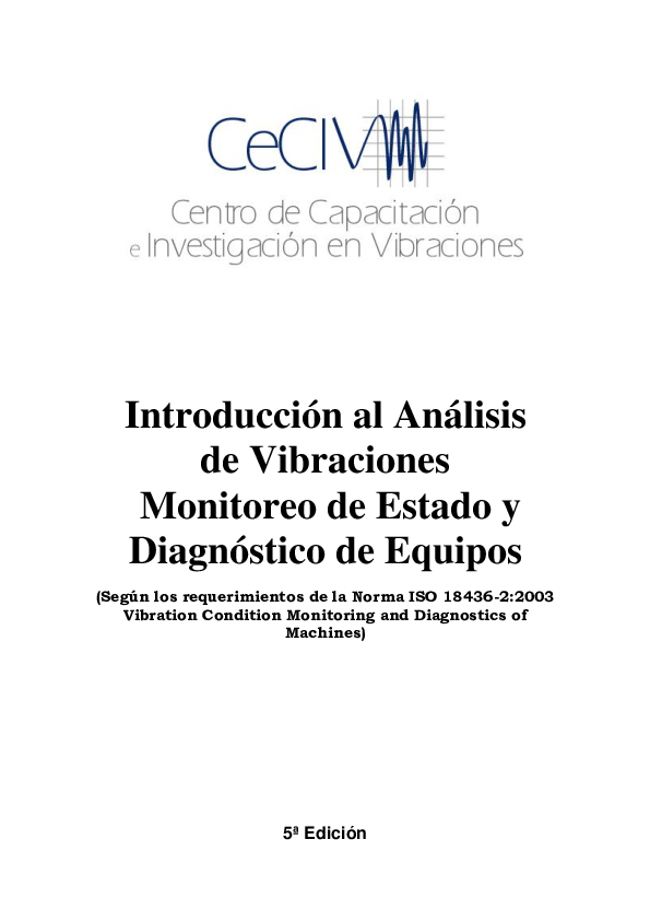(PDF) Introducción al Análisis de Vibraciones Monitoreo de Estado y ...