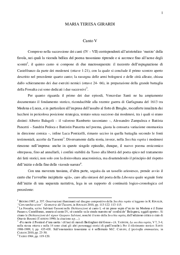 (PDF) Tassoni. Canto V