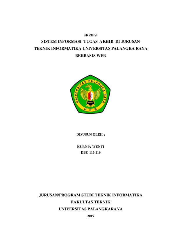(PDF) Sistem Informasi Tugas Akhir DI Jurusan Teknik Informatika ...