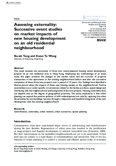 (PDF) Assessing externality: Successive event studies on market impacts ...
