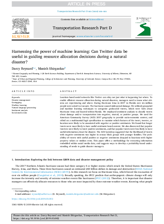 (PDF) Harnessing the power of machine learning: Can Twitter data be ...