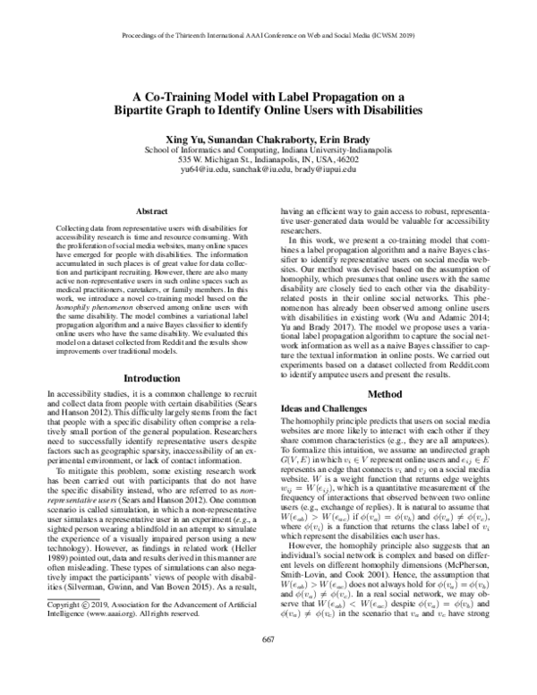 (PDF) A Co-Training Model with Label Propagation on a Bipartite Graph ...