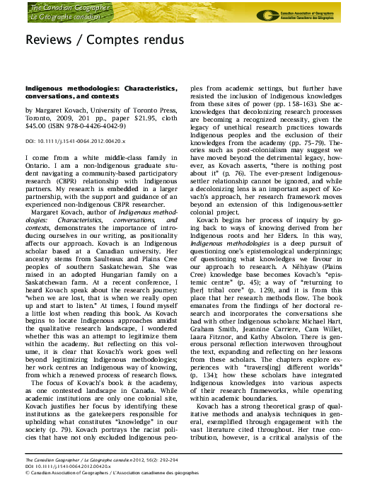 (PDF) Research is ceremony: Indigenous research methods by Shawn Wilson