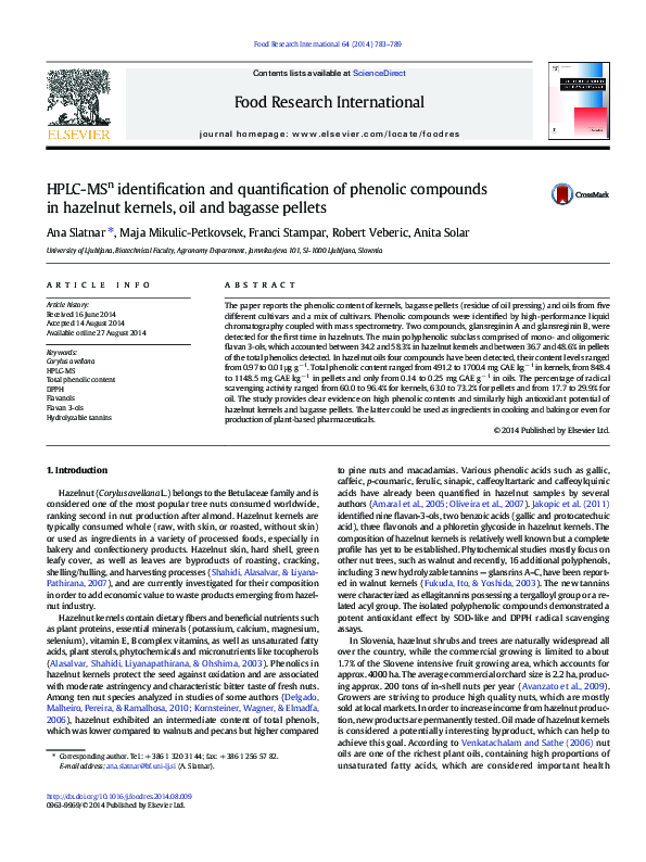 (PDF) HPLC–MSn identification and quantification of flavonol glycosides ...