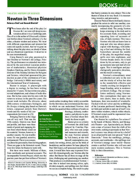 (PDF) Newton in Three Dimensions
