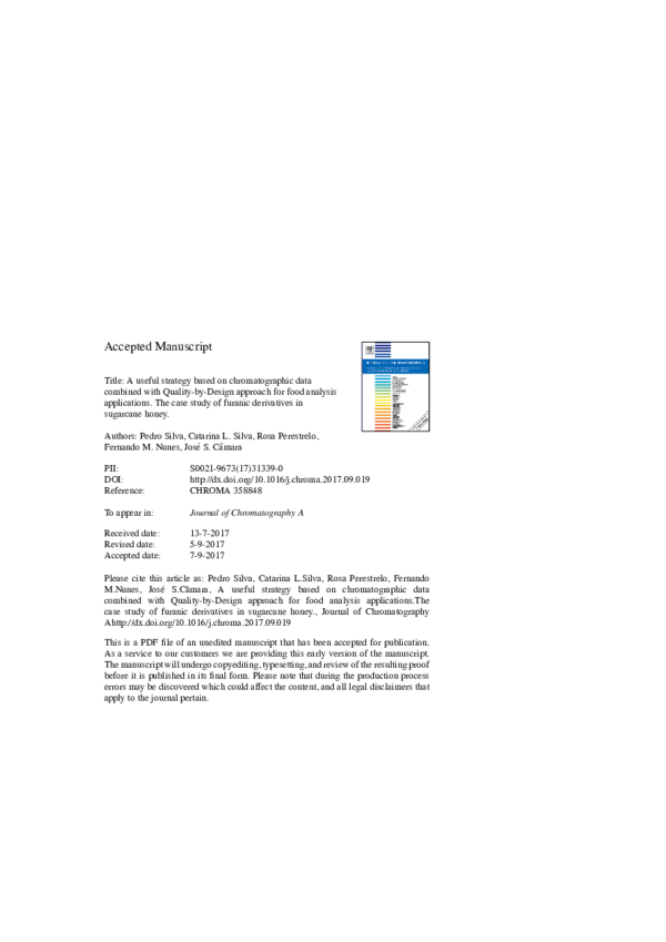 (PDF) A useful strategy based on chromatographic data combined with ...