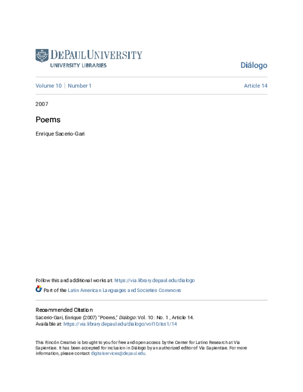 (PDF) Poems
