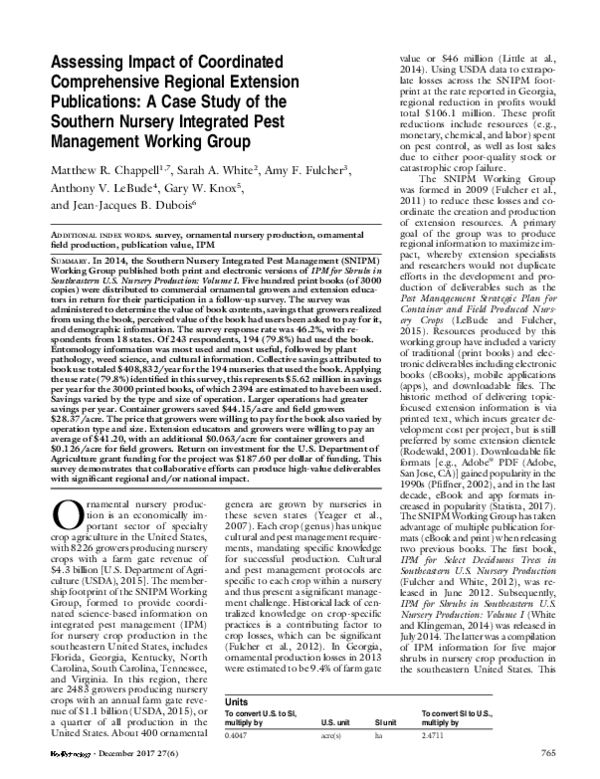 (PDF) Assessing Impact of Coordinated Comprehensive Regional Extension ...