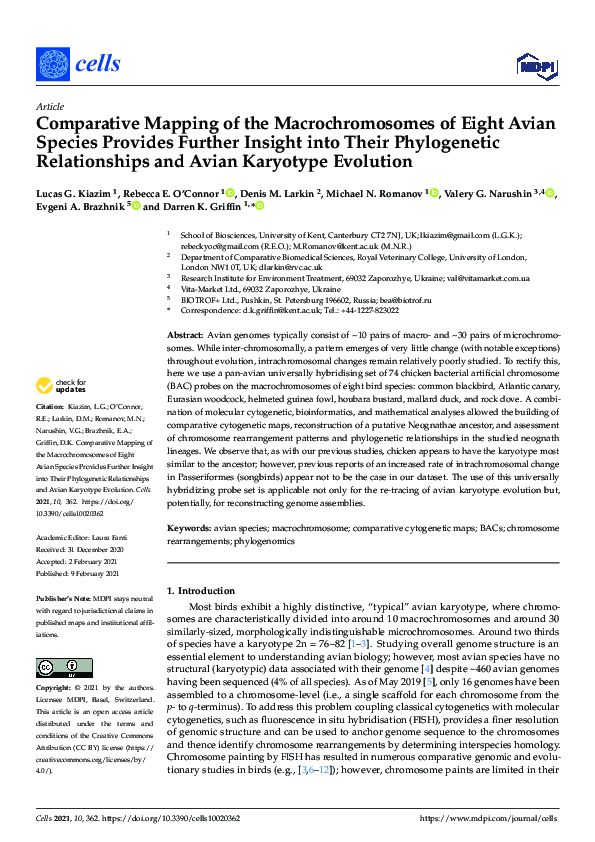 (PDF) Molecular Cytogenetic Definition of the Chicken Genome: The First ...