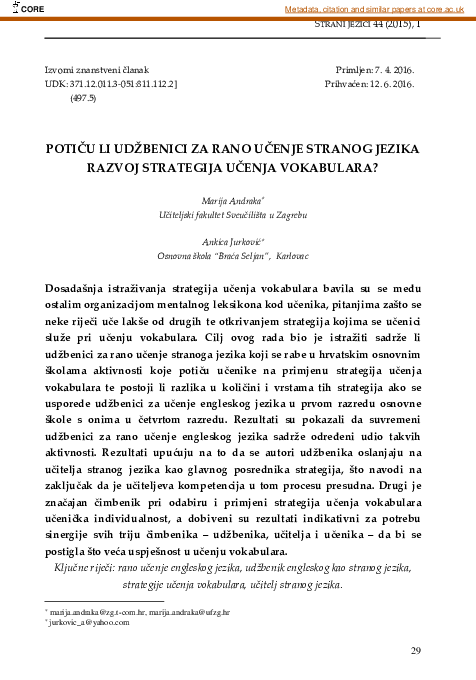 (PDF) Do EFL Coursebooks for Young Learners Promote the Use of ...