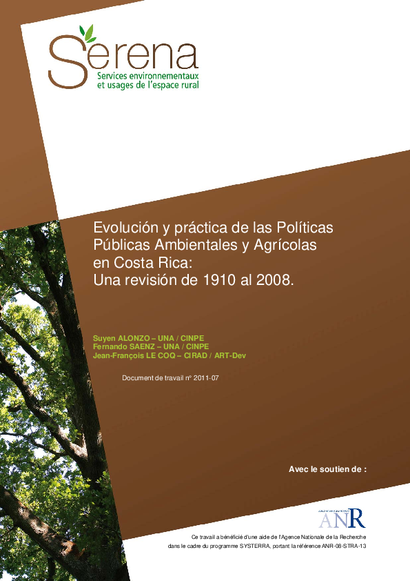 (PDF) Evolución y práctica de las Políticas Públicas Ambientales y ...