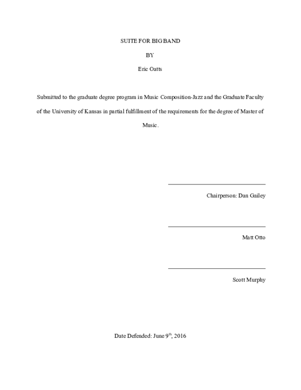 (PDF) Suite for Big Band