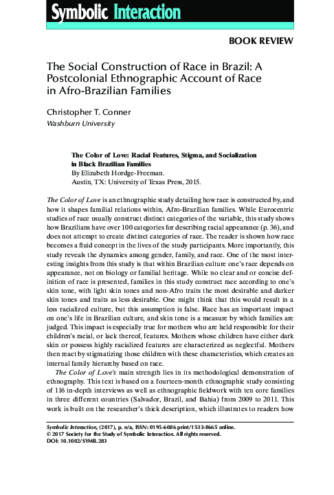 (PDF) The Social Construction of Race in Brazil: A Postcolonial ...