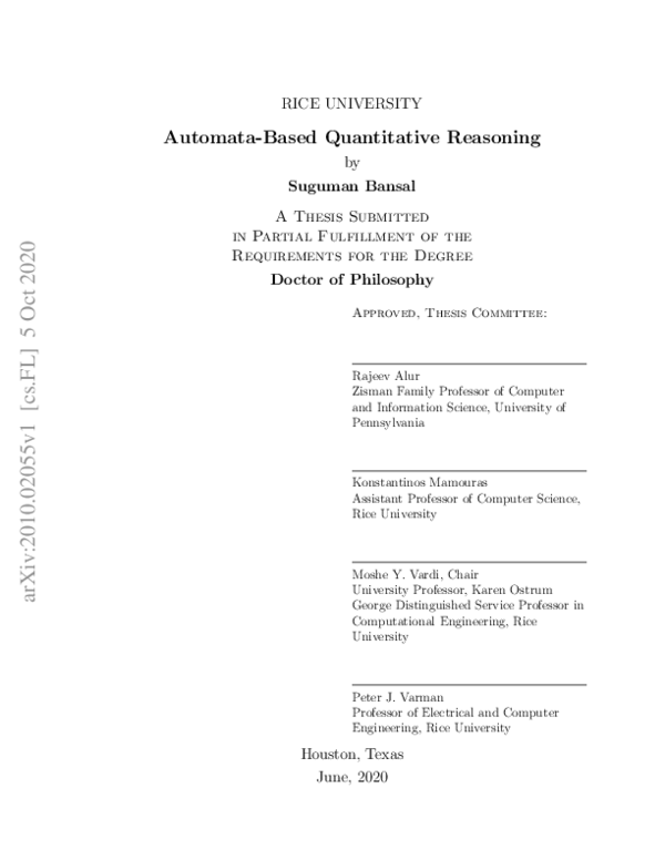 (PDF) Automata-Based Solutions for Cost Models