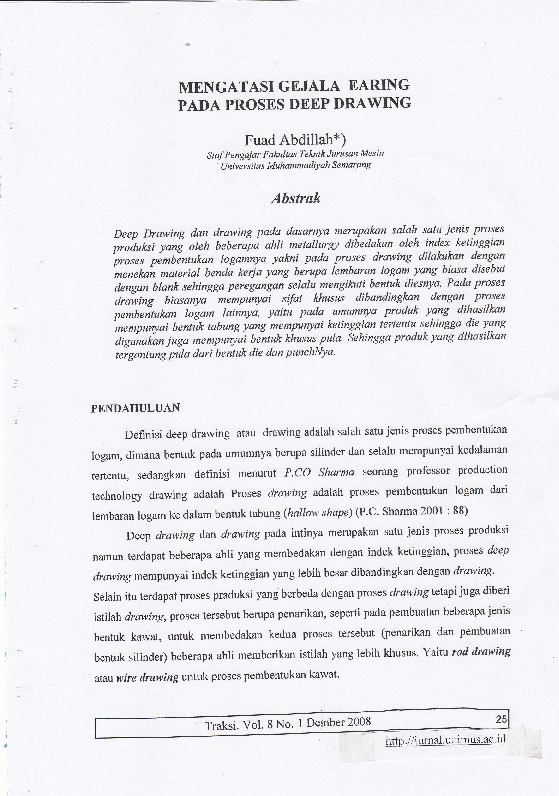 (PDF) Mengatasi Gejala Earing Pada Proses Deep Drawing | Fuad Abdillah ...