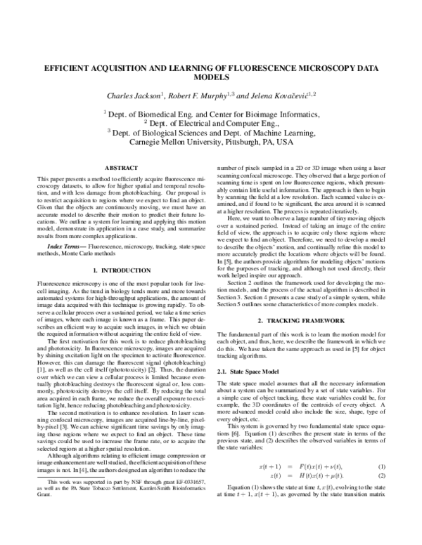 (PDF) Efficient Acquisition and Learning of Fluorescence Microscope ...