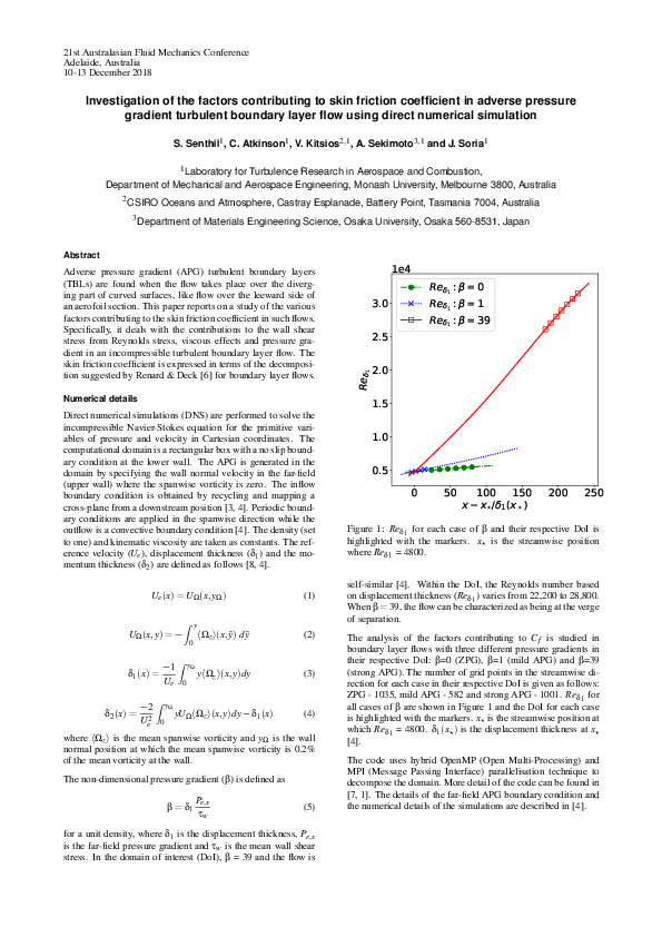 (PDF) Investigation of the factors contributing to skin friction coefficient in adverse pressure ...