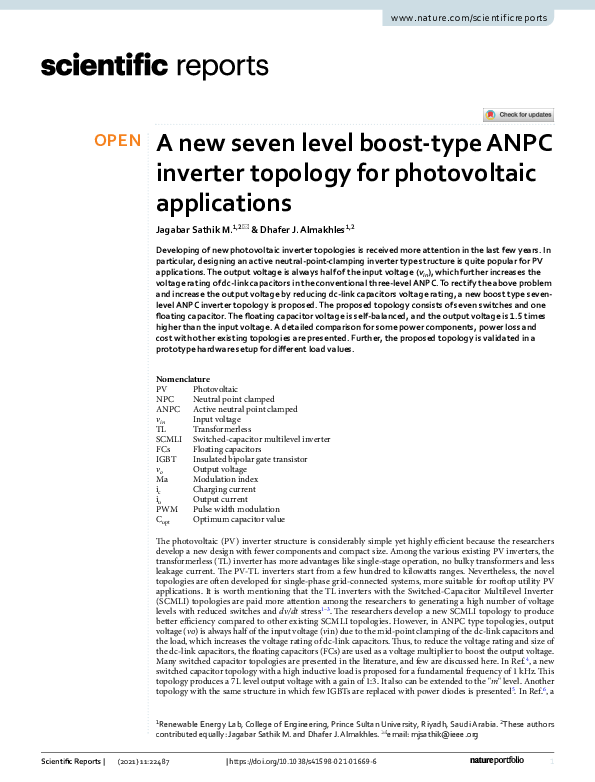 (PDF) A new seven level boost-type ANPC inverter topology for ...