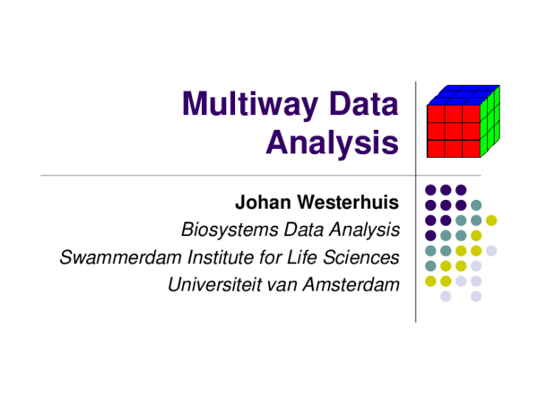 Pdf Multiway Data Analysis Sergio Bolasco