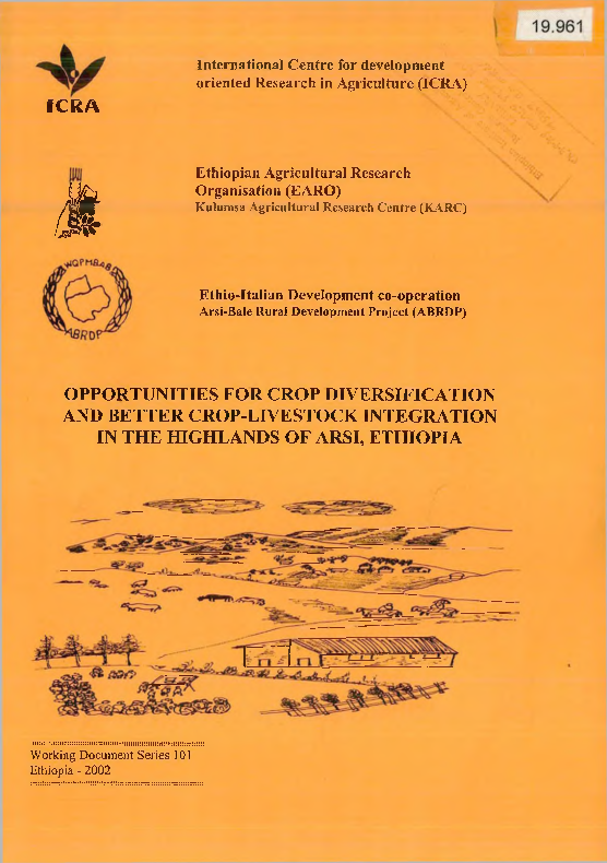 (PDF) Opportunities for Crop Diversification and Better Crop-Livestock ...