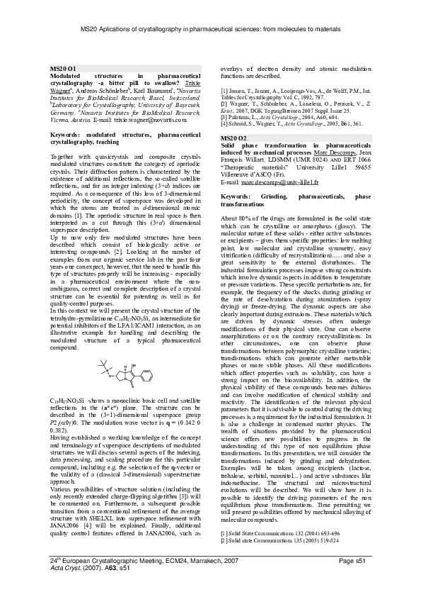 (PDF) Solid phase transformation in pharmaceuticals induced by mechanical processes