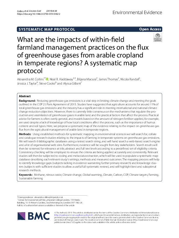 (PDF) What are the impacts of within-field farmland management ...