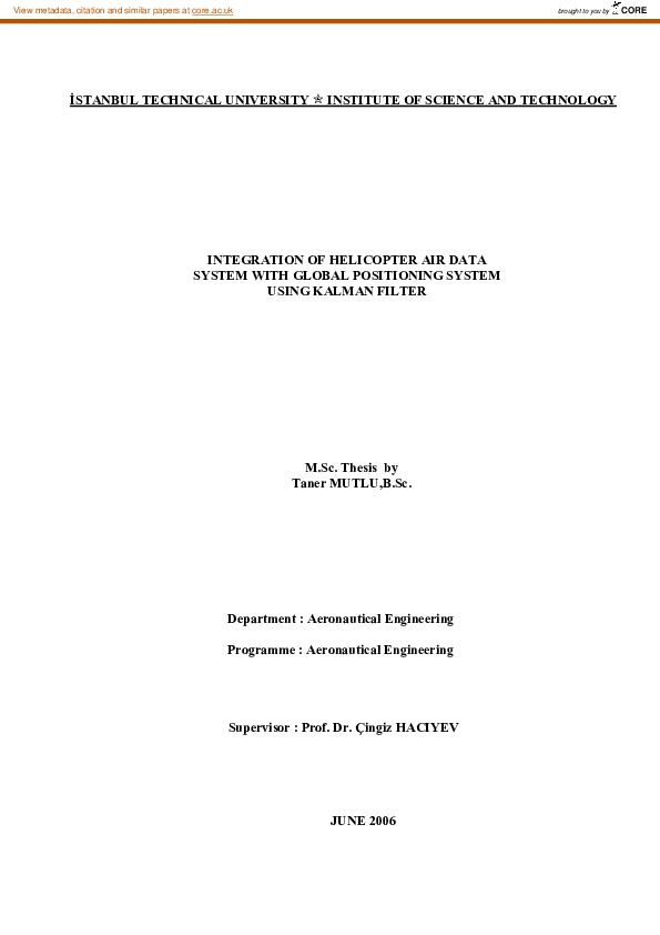 (PDF) Integration Of Helicopter Air Data System With Global Positioning ...