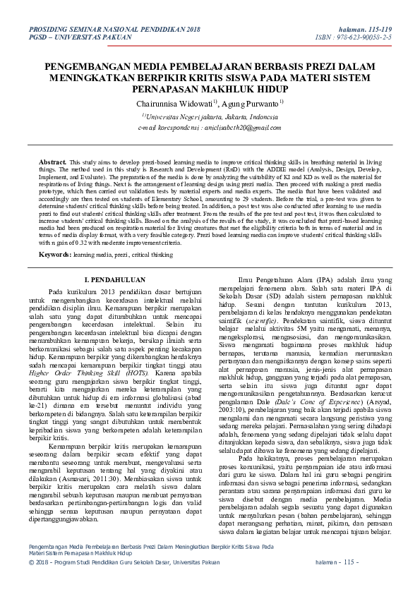 (PDF) Pengembangan Media Pembelajaran Berbasis Prezi Dalam Meningkatkan Berpikir Kritis Siswa ...