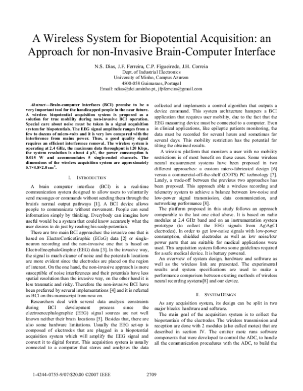 (PDF) A wireless system for biopotential acquisition: An approach for non-invasive brain ...