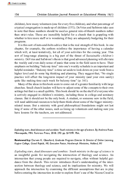 (PDF) Book review: Exploding stars, dead dinosaurs and zombies: Youth ...