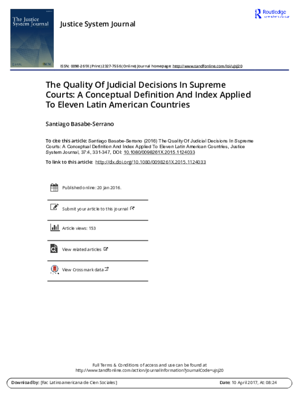 PDF The Quality Of Judicial Decisions In Supreme Courts A Conceptual Definition And Index pdf-the-quality-of-judicial-decisions-in-supreme-courts-a-conceptual-definition-and-index