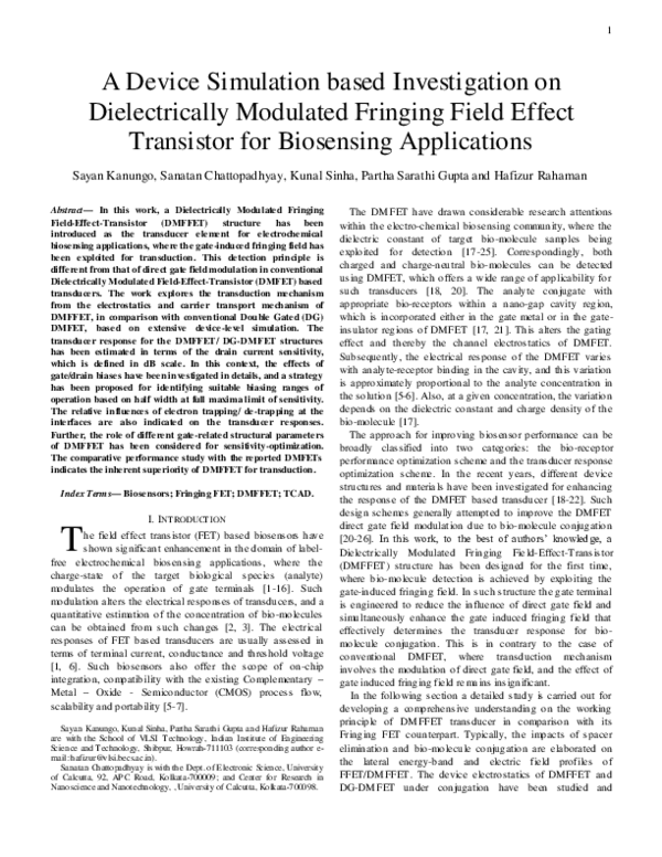Pdf A Device Simulation Based Investigation On Dielectrically