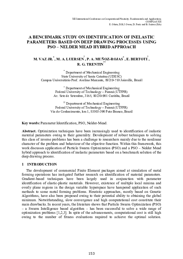 (PDF) A benchmark study on identification of inelastic parameters based ...