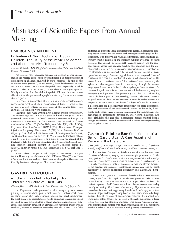 (PDF) Gastrocolic Fistula: A Rare Complication of a Benign Gastric ...