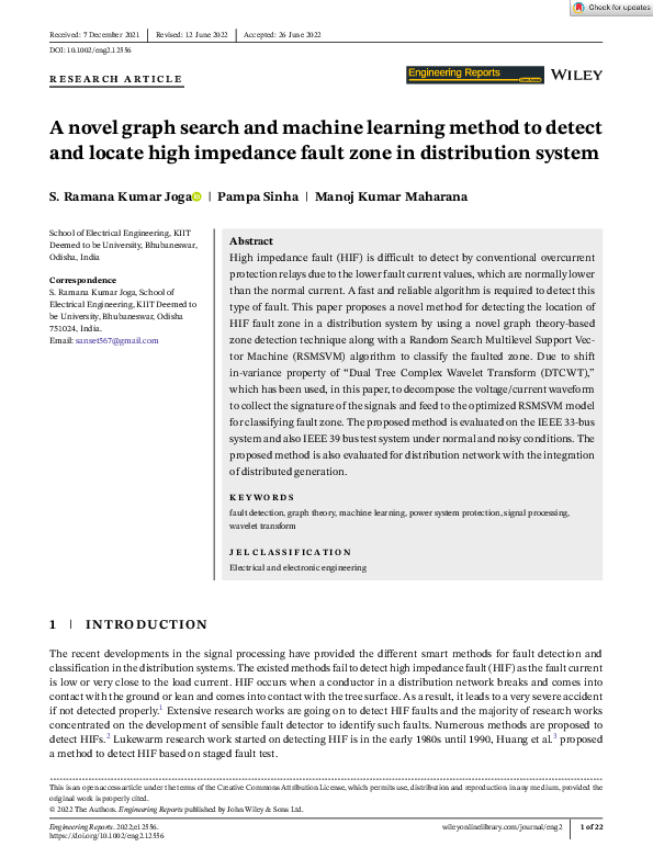 (PDF) A novel graph search and machine learning method to detect and ...