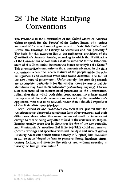 (PDF) The State Ratifying Conventions